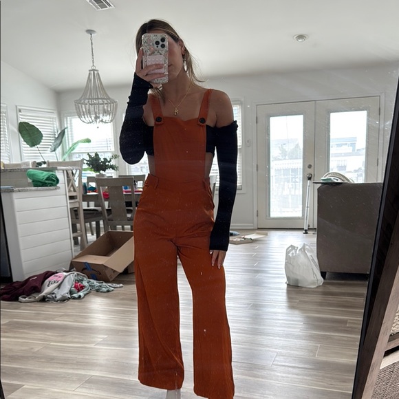 Other | Rust Orange Overalls | Poshmark